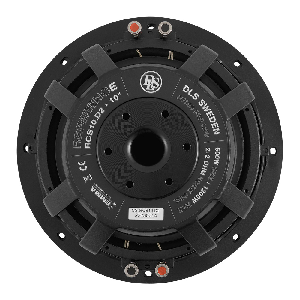 Köp DLS Reference RCS10.D2, slimmad 10 tums bas, hos BRL!
