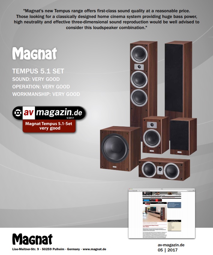 Magnat Tempus 33 stativhögtalare, mocca par | Magnat | Hemmaljud | Brl.se